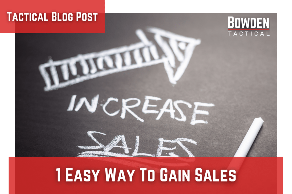Gain More Sales By Asking Your Customers Simple Questions - Bowden Tactical